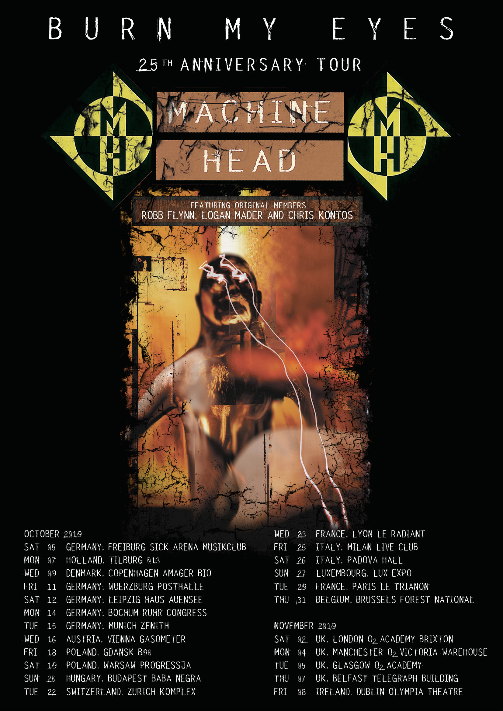 Machine Head, "Burn My Eyes" 25th Anniversary Tour