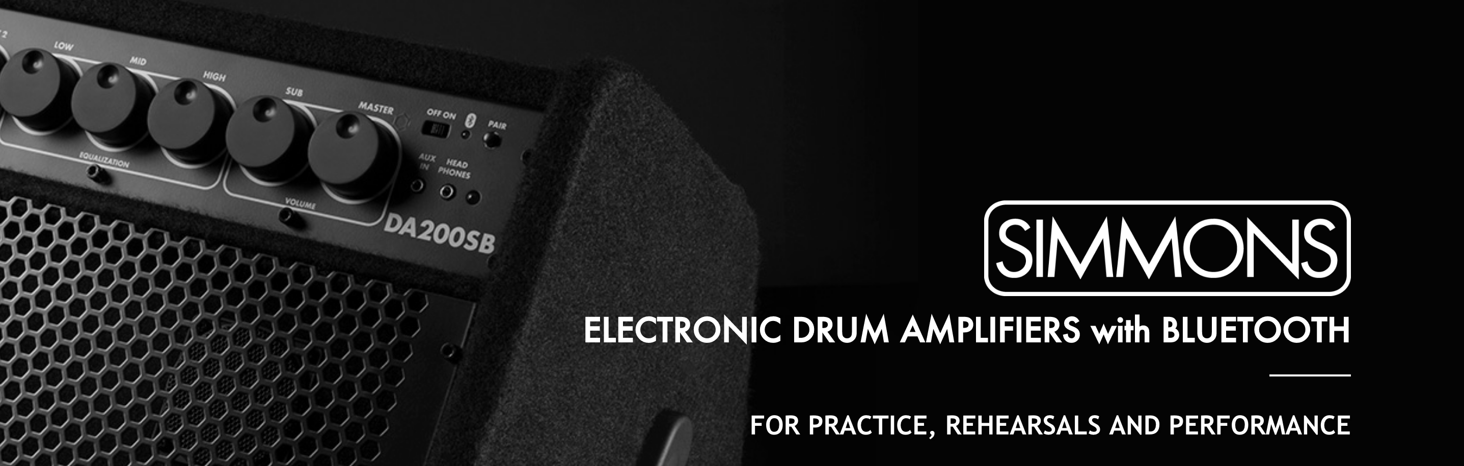Simmons, i nuovi Electronic Drum Amplifiers con Bluetooth