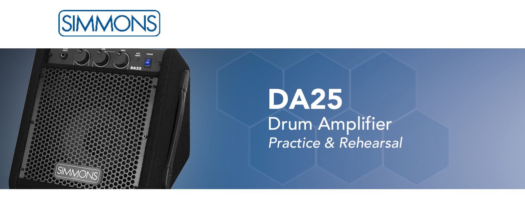 Simmons presenta il nuovo DA25 Electronic Drum Amplifier