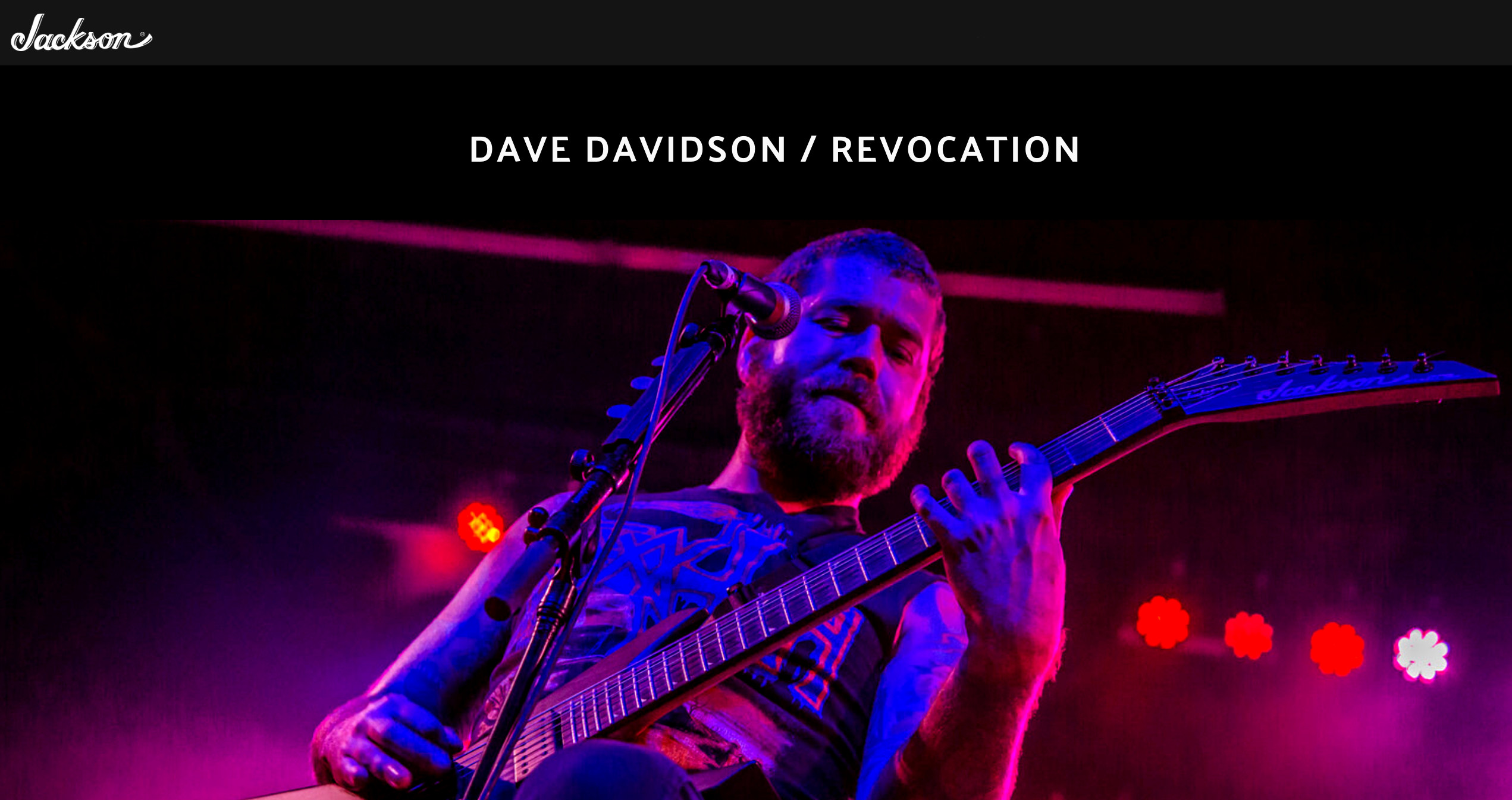 Jackson Signature Dave Davidson Warrior WR7