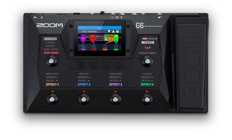 ZOOM G6, il nuovo processore multieffetti per chitarra