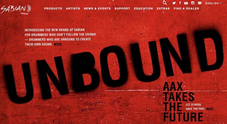 Sabian... Unbound, il nuovo logo