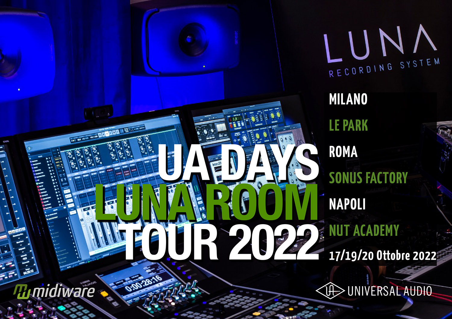 UNIVERSAL AUDIO DAYS 2022 DAL 17 OTTOBRE